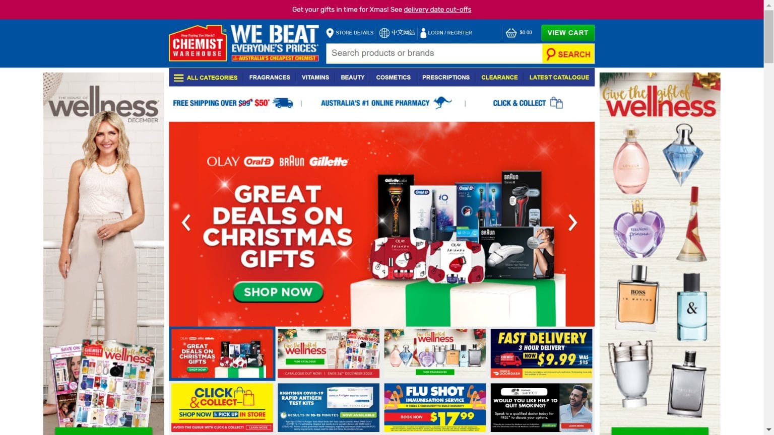 Does the Chemist Warehouse Price Match instore or online?