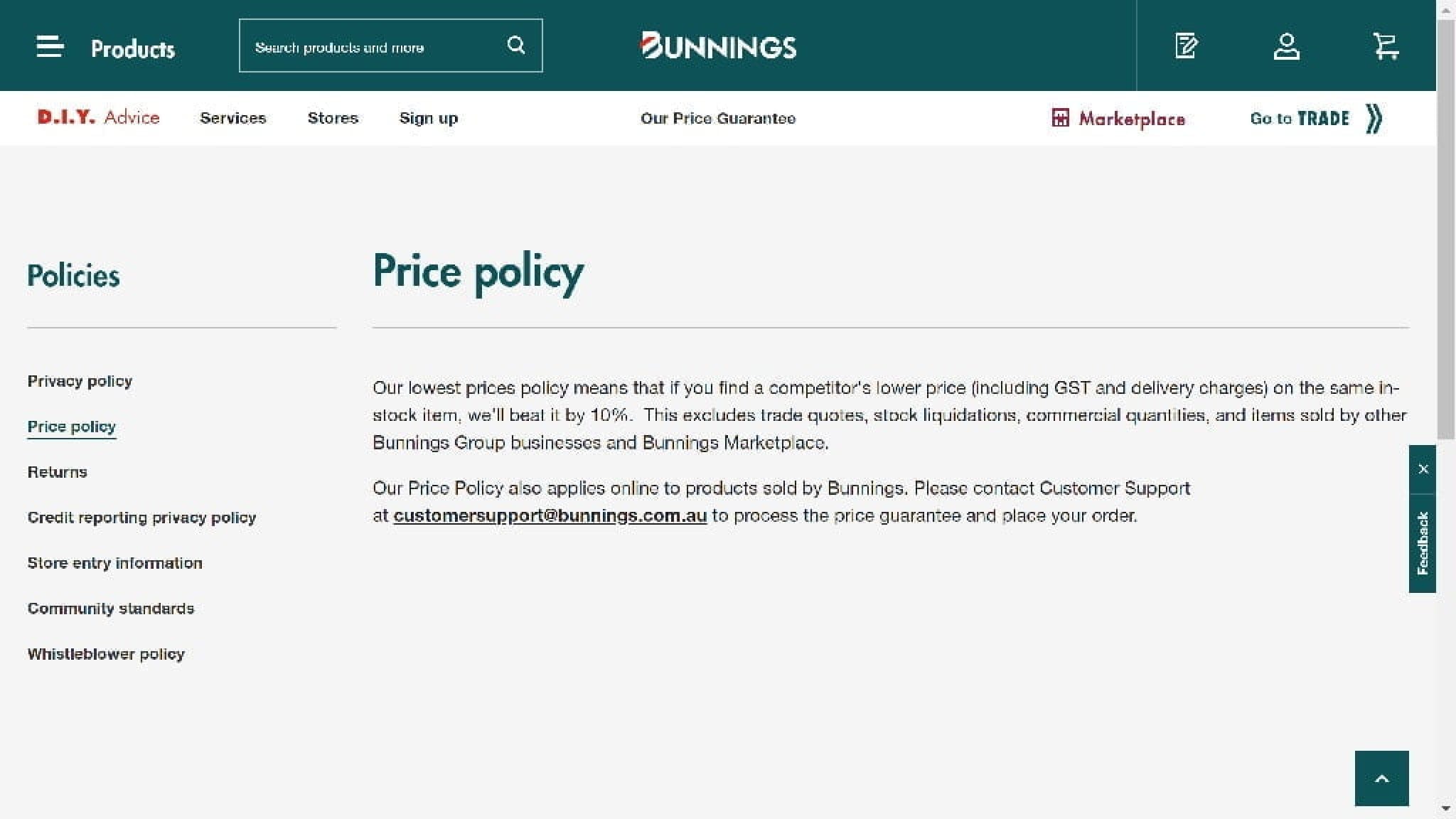 Does Bunnings Price Match? Yes — and they’ll beat it by 10%