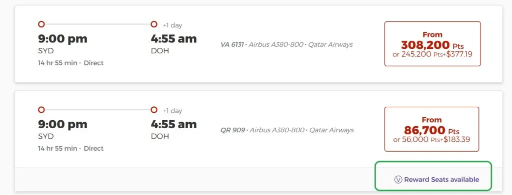 Guide to booking Qatar Airways flights with Velocity