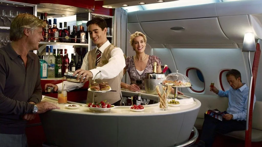Emirates A380 Bar Five Secrets Of Emirates' Airbus A380 Onboard Lounge
